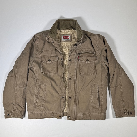 Levi's | Jackets & Coats | Levis Mens Tan Military Field Jacket | Poshmark